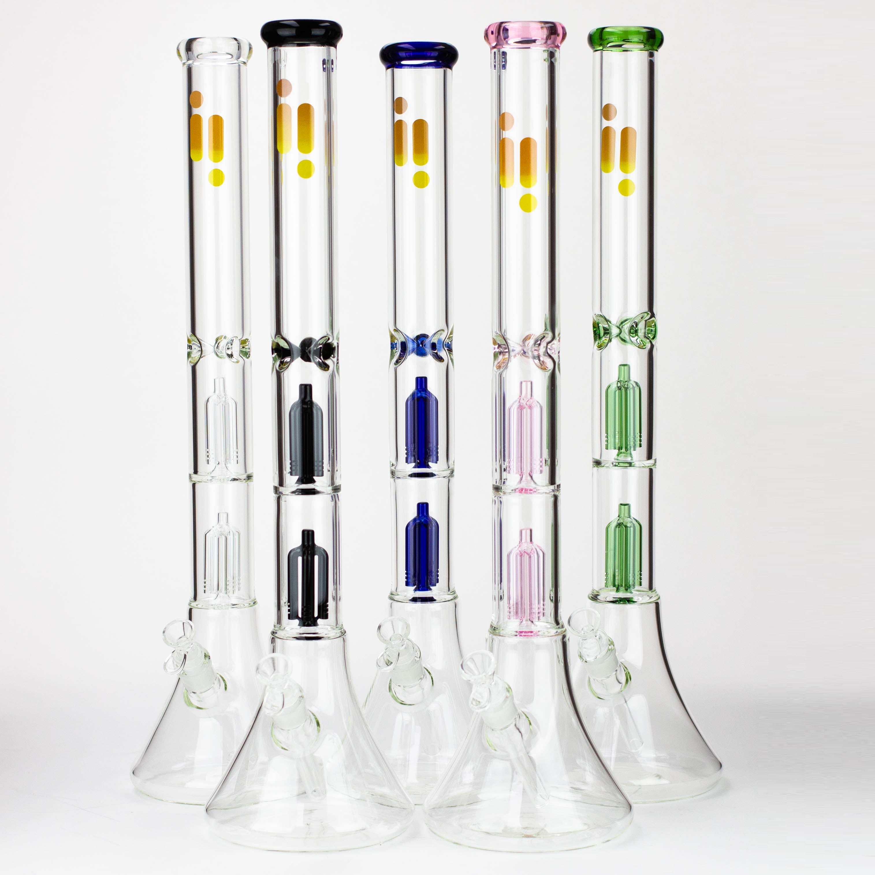 Infyniti 24" Dual tree 7mm beaker glass water pipes – MHGP