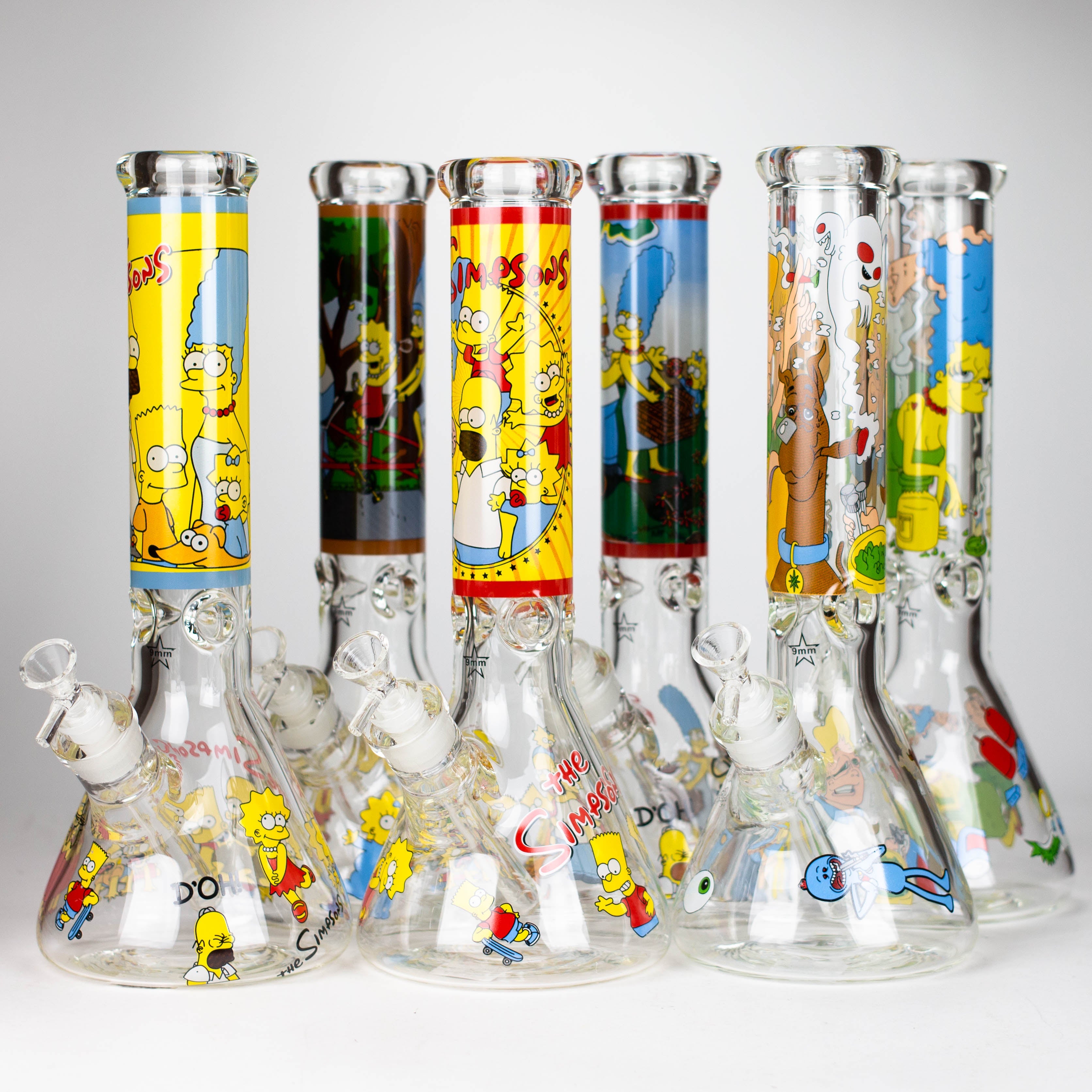 Cartoon 9 mm glass pipes 14" – MHGP