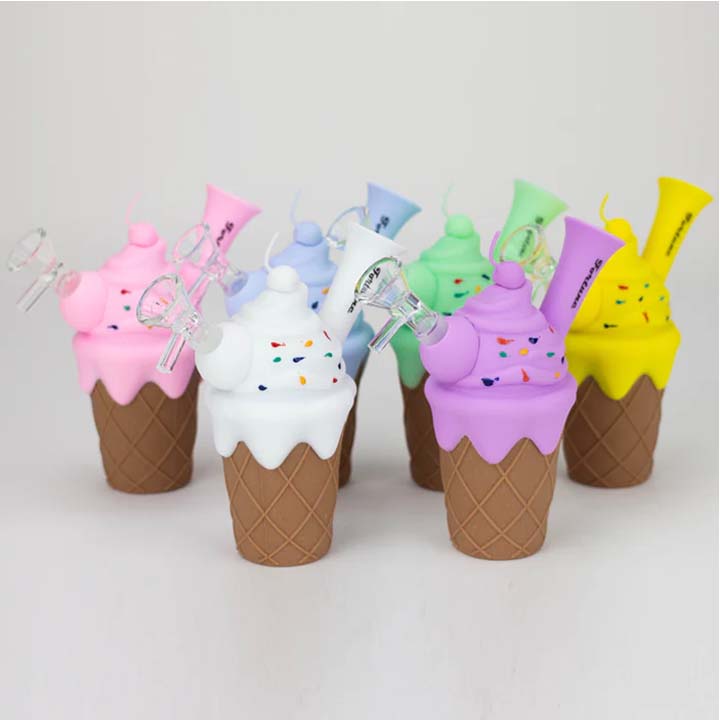 Fortune 5.5" Silicone Ice Cream Water Pipe-Assorted Color – MHGP