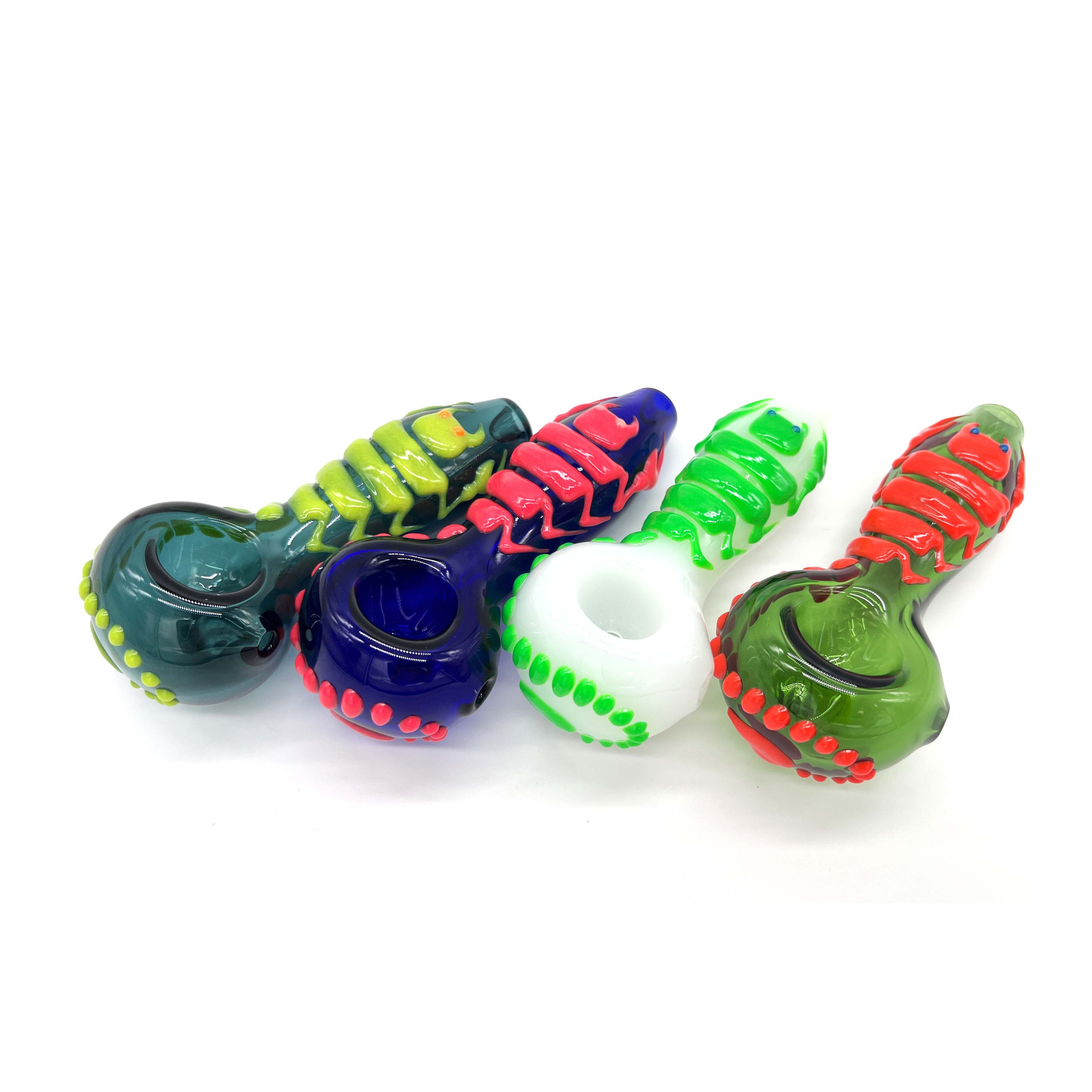 Scorpion Glow In The Dark Glass Smoking Spoon Hand Pipe – MHGP