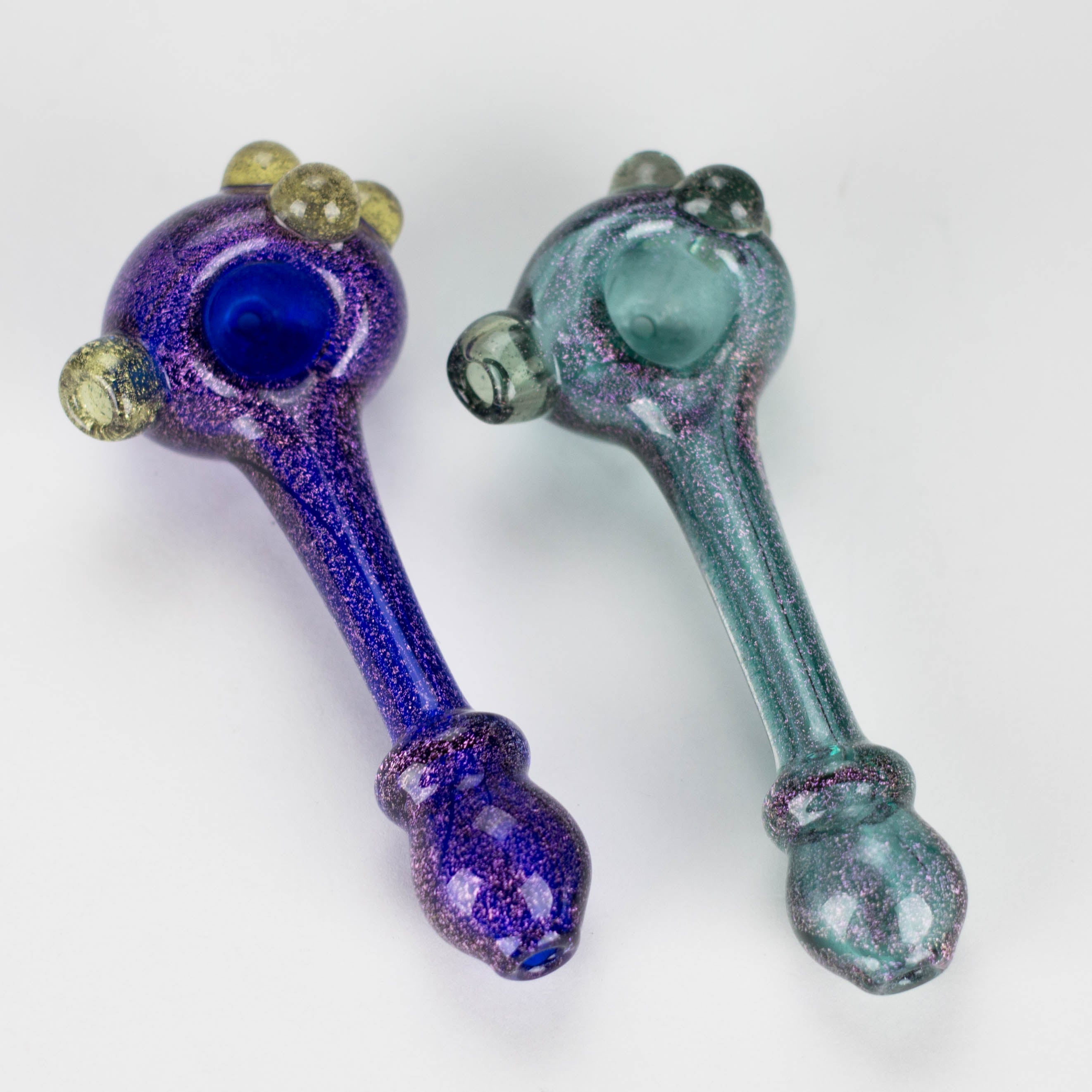 Shine Glassworks 4" Dichroic Handpipe | Mile High Glass Pipe – MHGP
