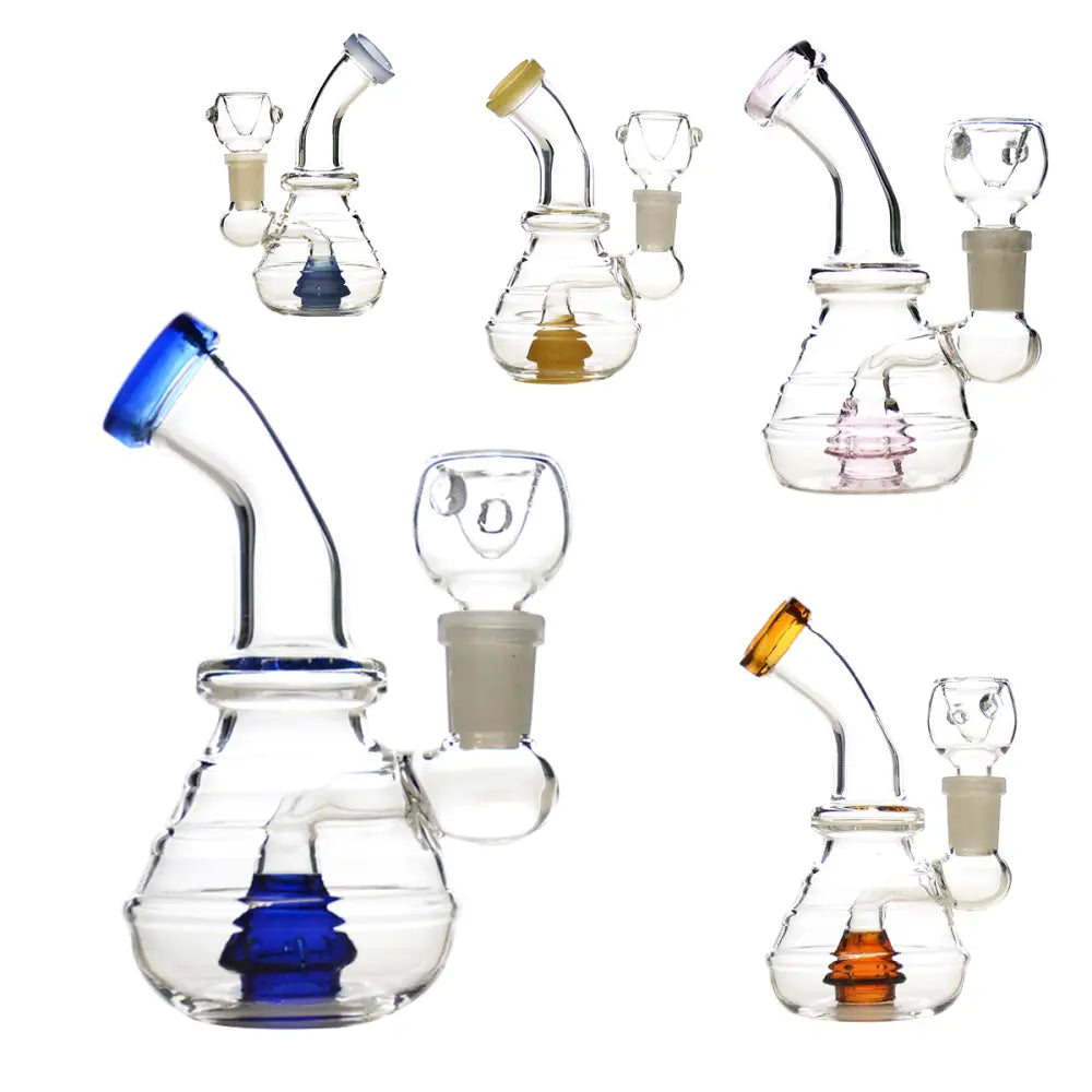 Layered Design Water Pipe with 14mm Male Bowl – MHGP