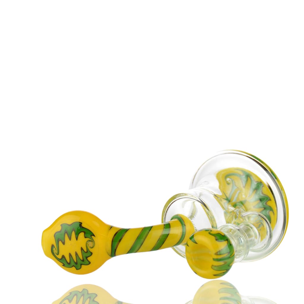 6" Water Pipe American Rod Color With Reversal Glass Art And 14mm Male ...