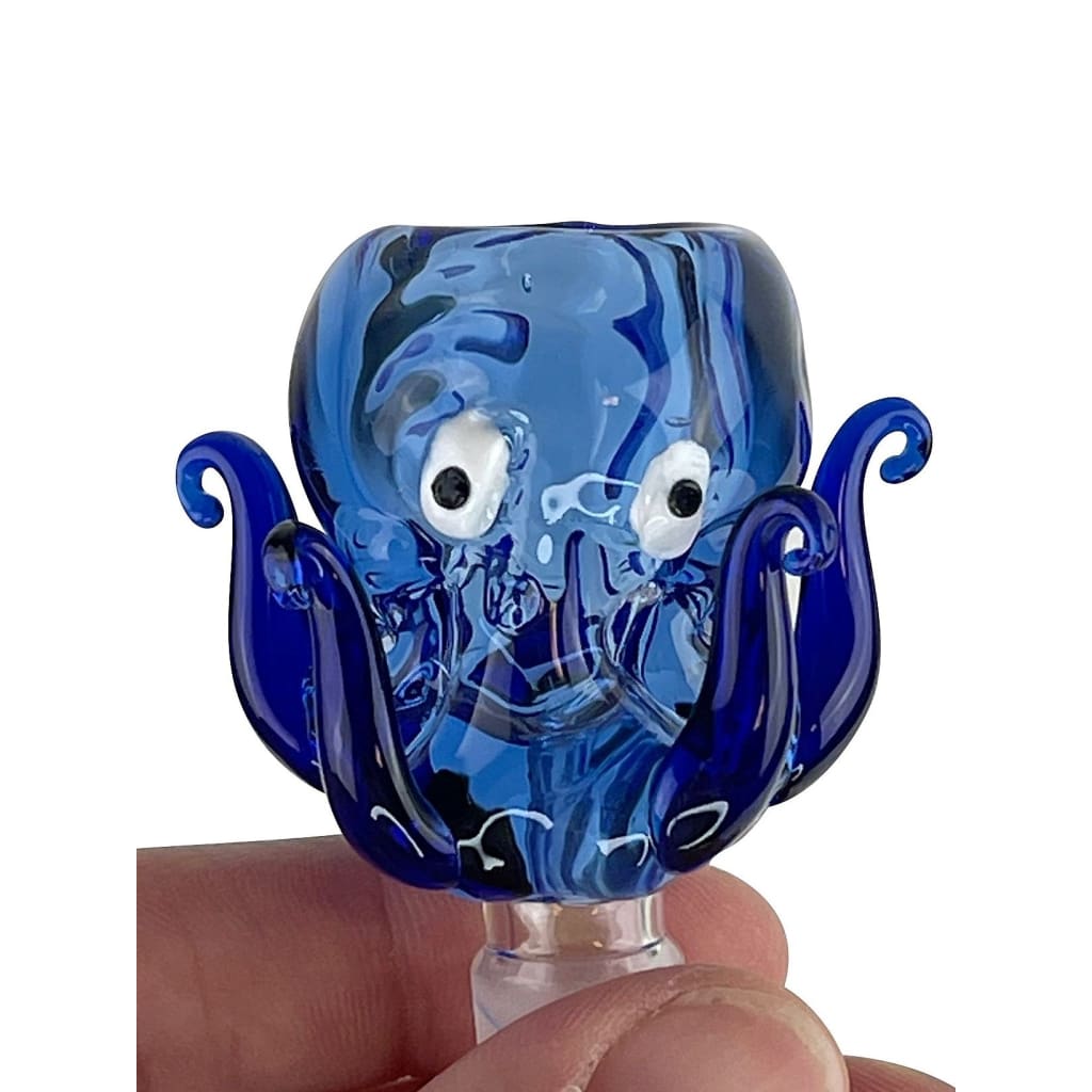 Blue Octopus Glass Bong Bowl - 14mm – Mile High Glass Pipes