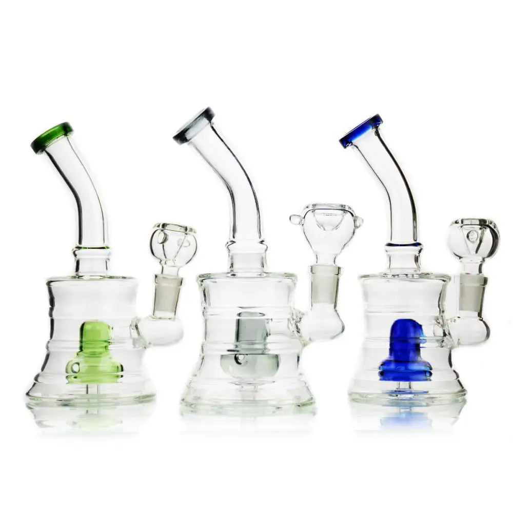 Compact 6 Drum Lines Bong with 14mm Bowl for Smooth Smoking – MHGP