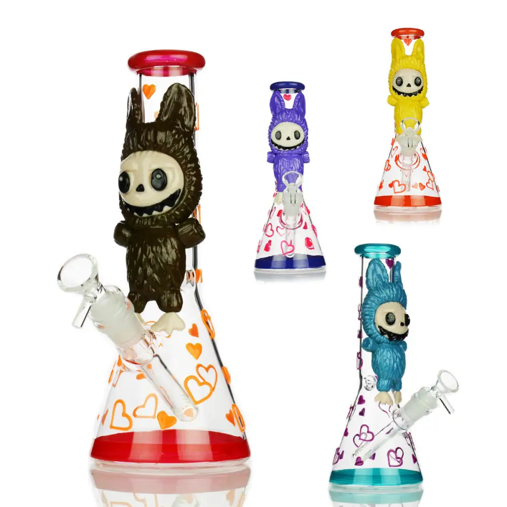 Glow in the Dark Beaker Water Pipe with 14mm Male Bowl 10 Inch – MHGP