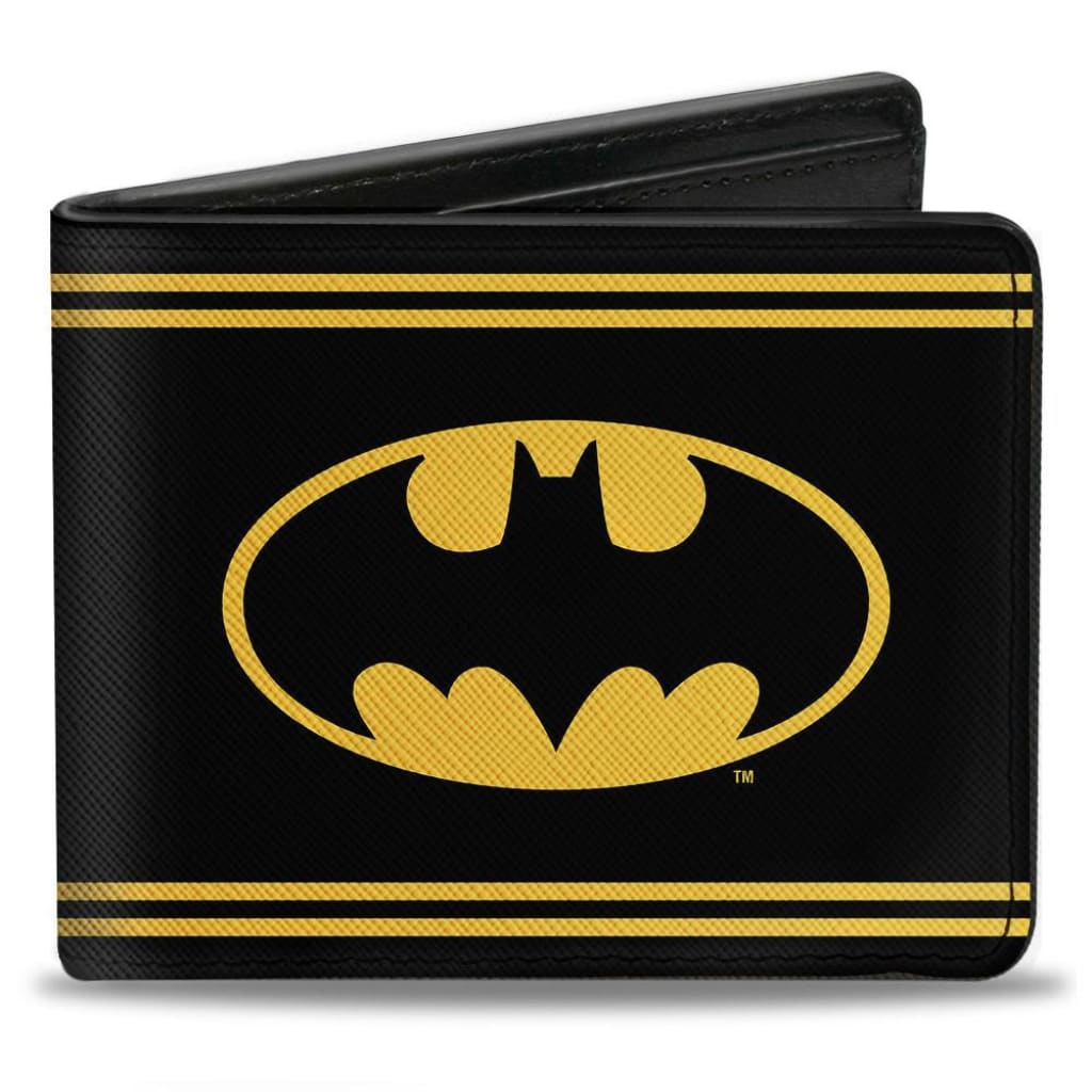Premium Vegan Leather Batman Shield Licensed Bi-fold Wallet for Men – MHGP