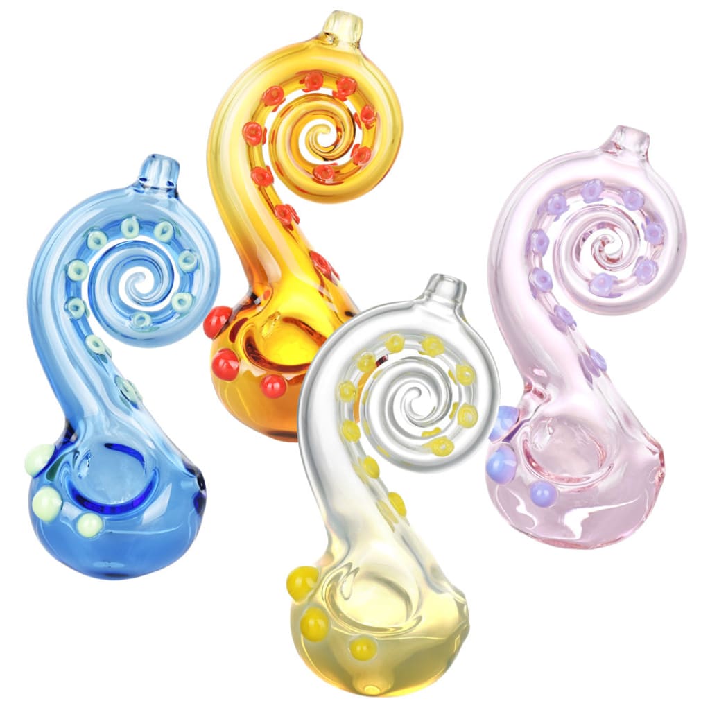 Octopus Hand Pipe With Tentacle Design In Borosilicate Glass – MHGP
