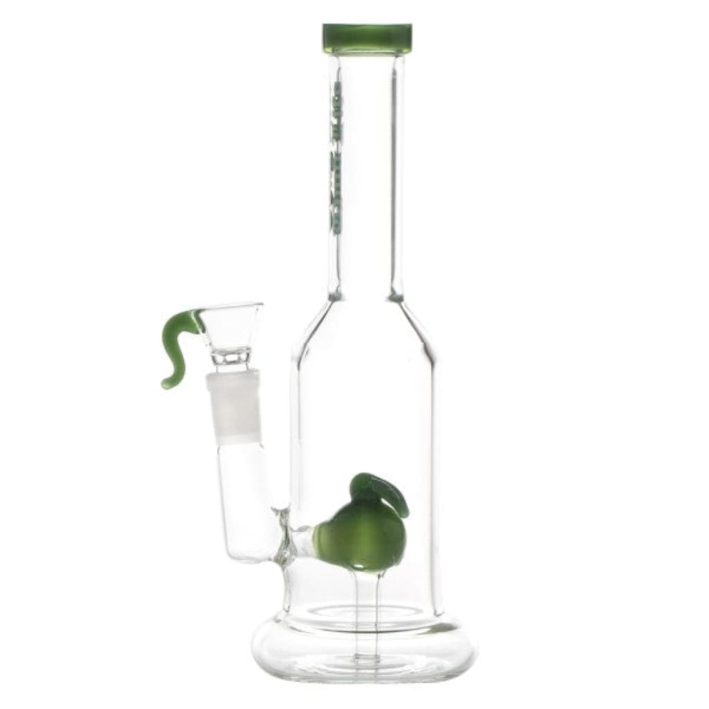 Thug Life | 8" Green Water Pipes W/ Custom Perc – Mile High Glass Pipes