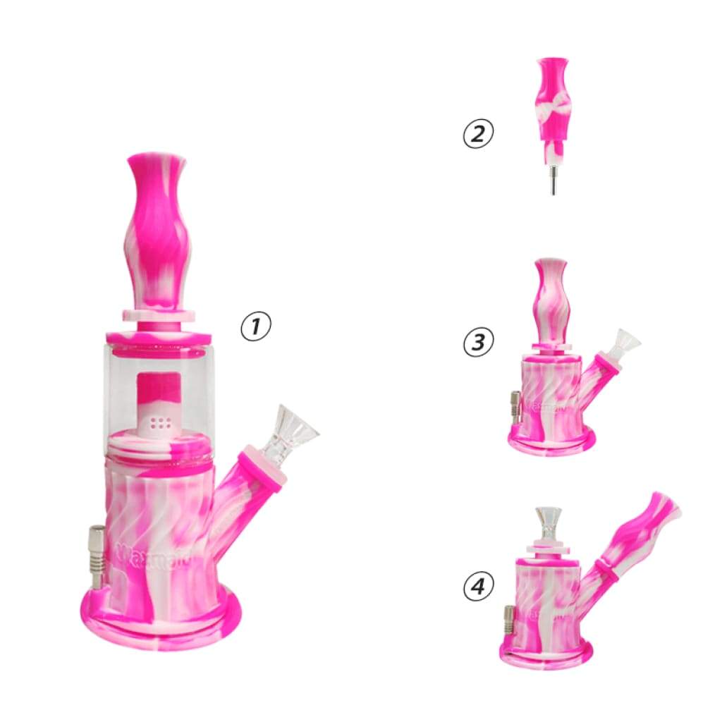 4-in-1 silicone glass double - Dab Rigs | Waxmaid – MHGP