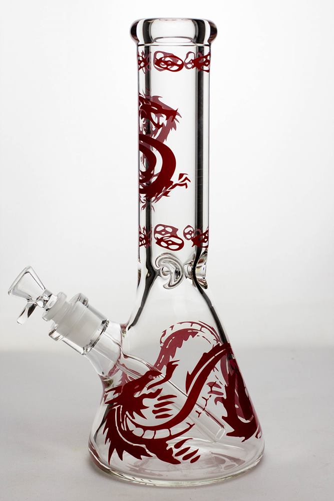 Dragon 9 mm thick glass beaker bong – Mile High Glass Pipes