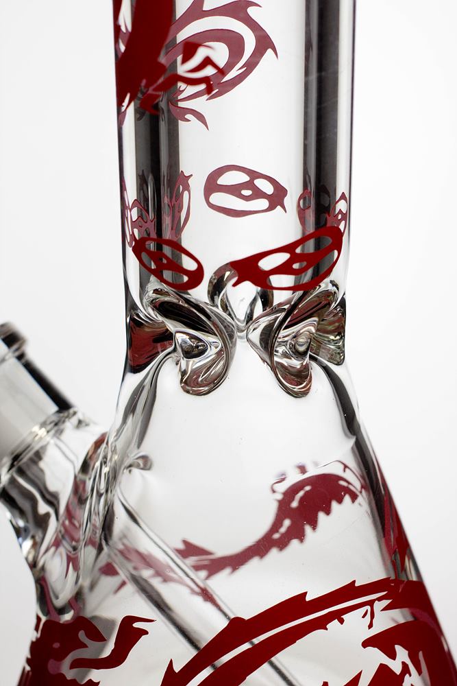 Dragon 9 mm thick glass beaker bong – Mile High Glass Pipes