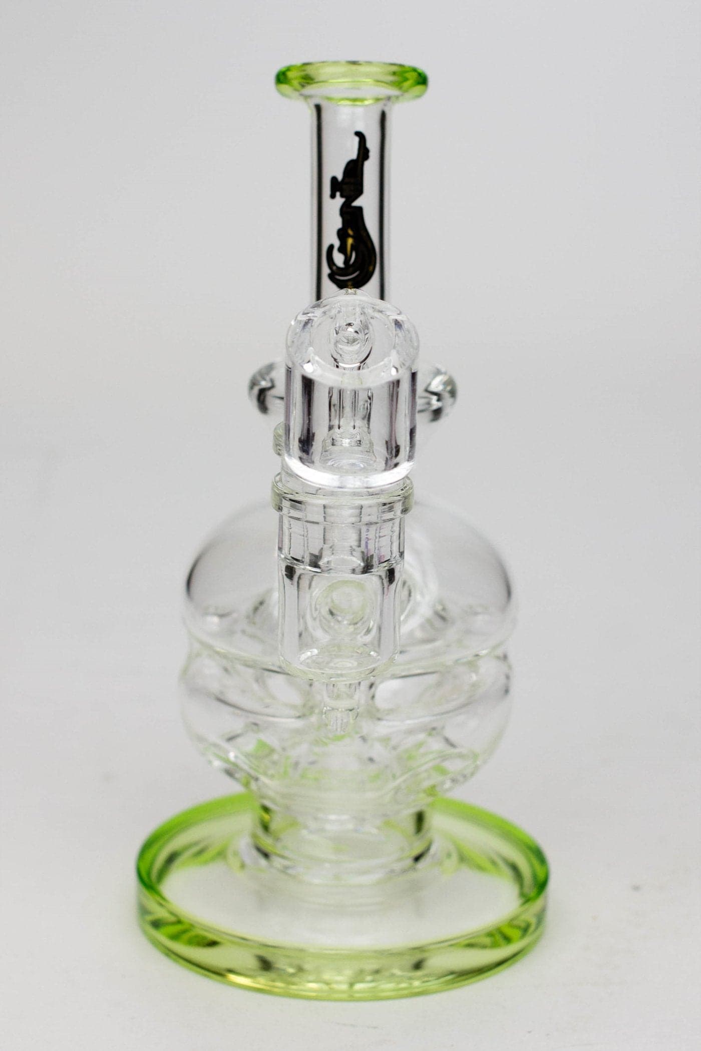 6" Genie Double glass recycle rig with shower head diffuser – MHGP
