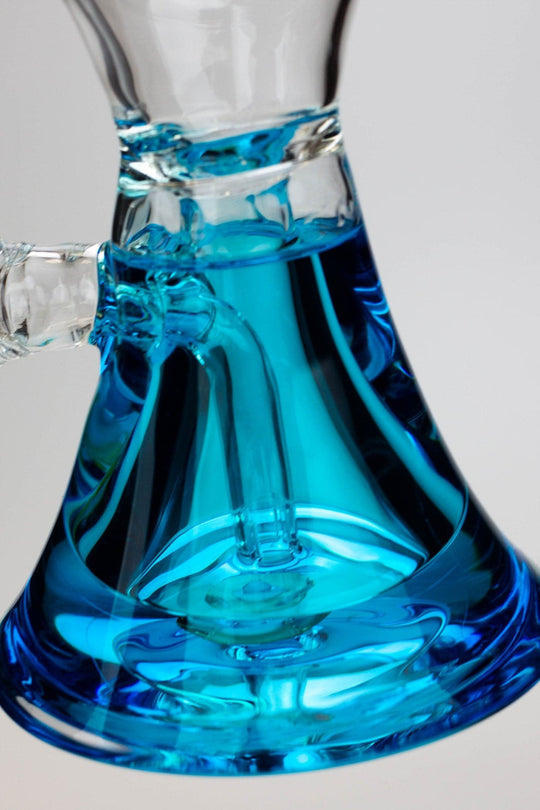 Genie shower head glass beaker bong with liquid cooling freezer – MHGP