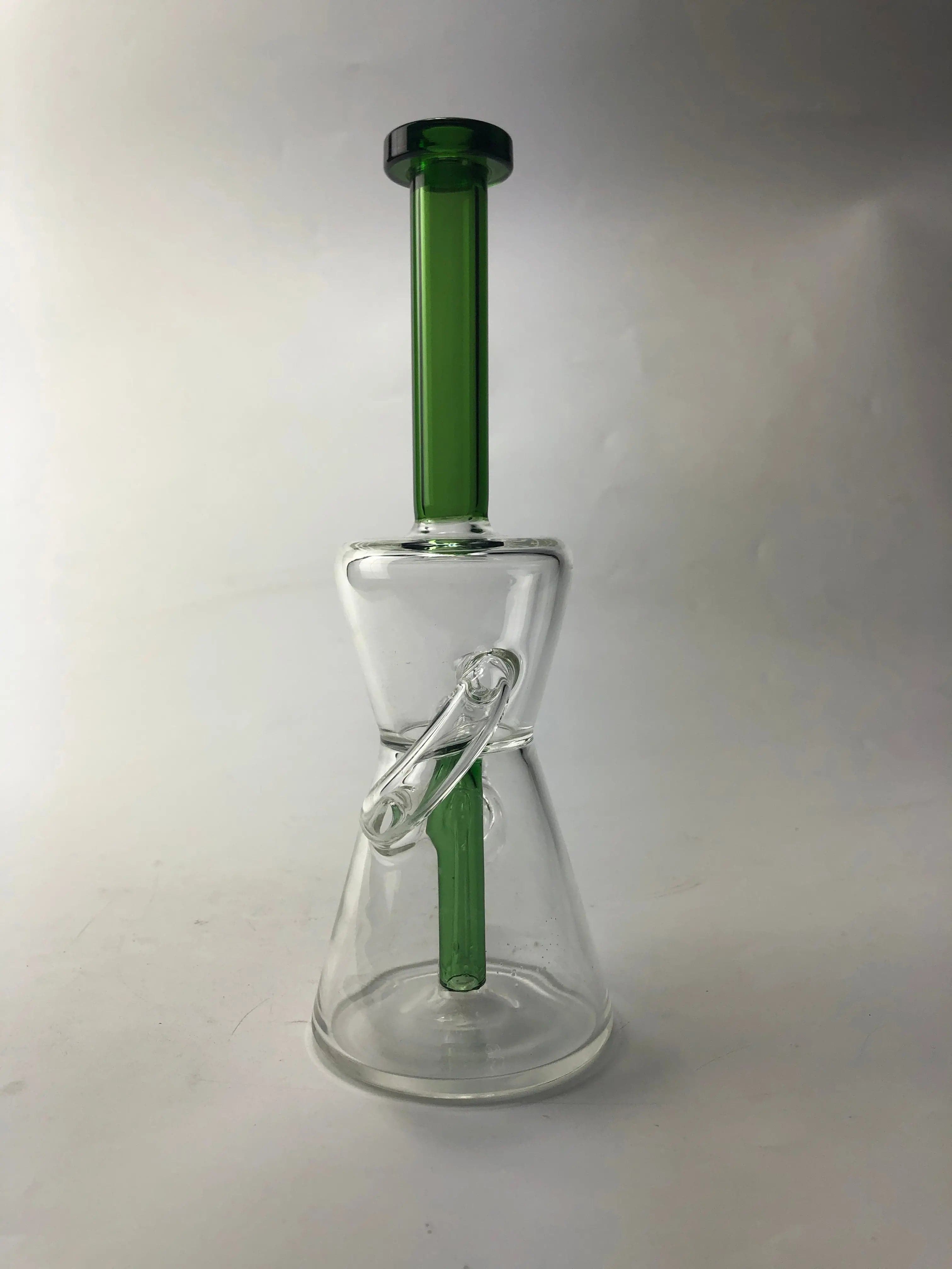 9" Glass Recycler Dab Rig – Mile High Glass Pipes