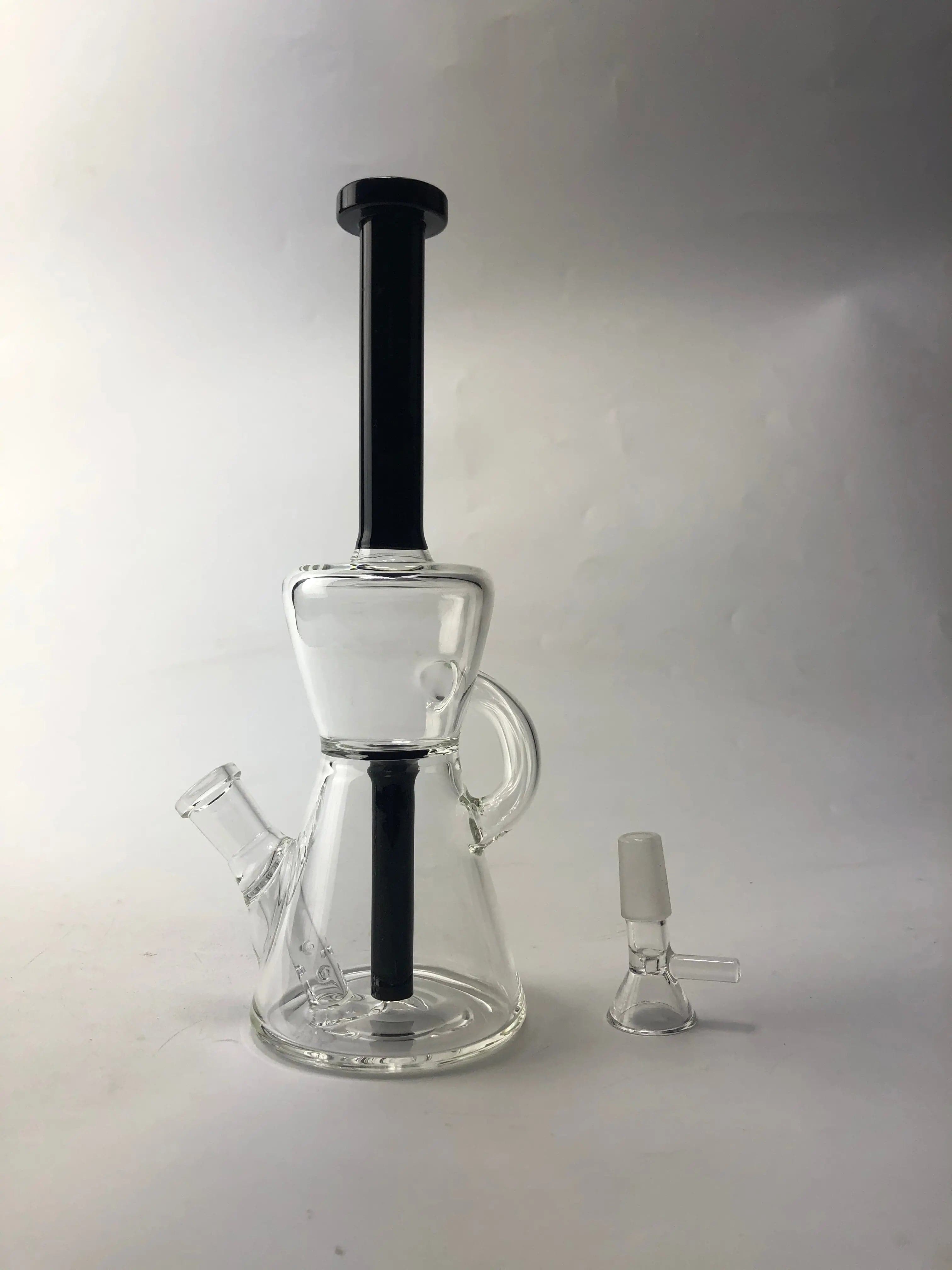 9" Glass Recycler Dab Rig – Mile High Glass Pipes