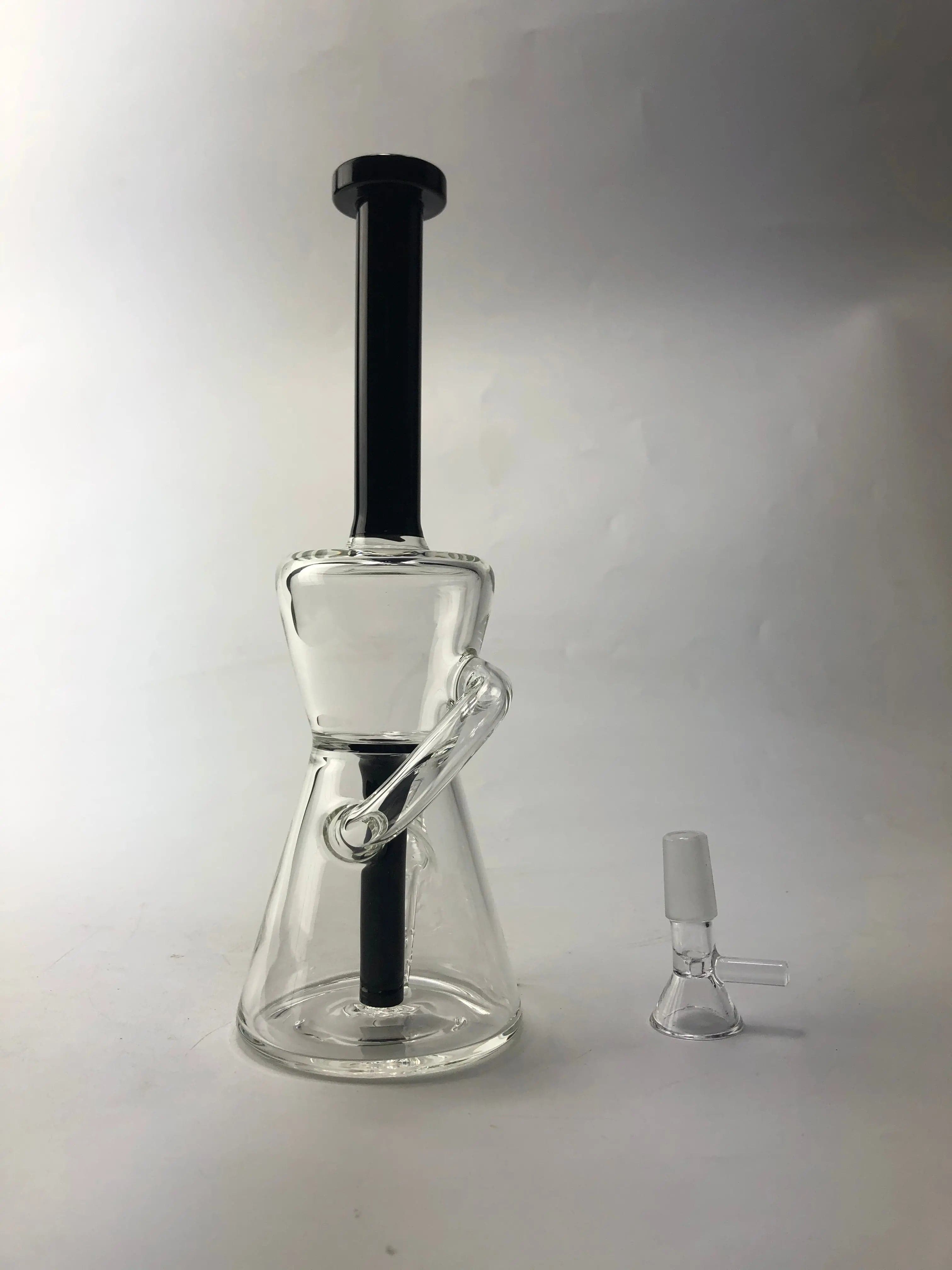 9" Glass Recycler Dab Rig – Mile High Glass Pipes