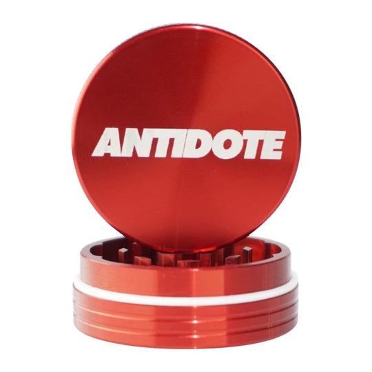 Antidote red 2-piece grinder 2.5 - Grinders | Toobs Distro – MHGP