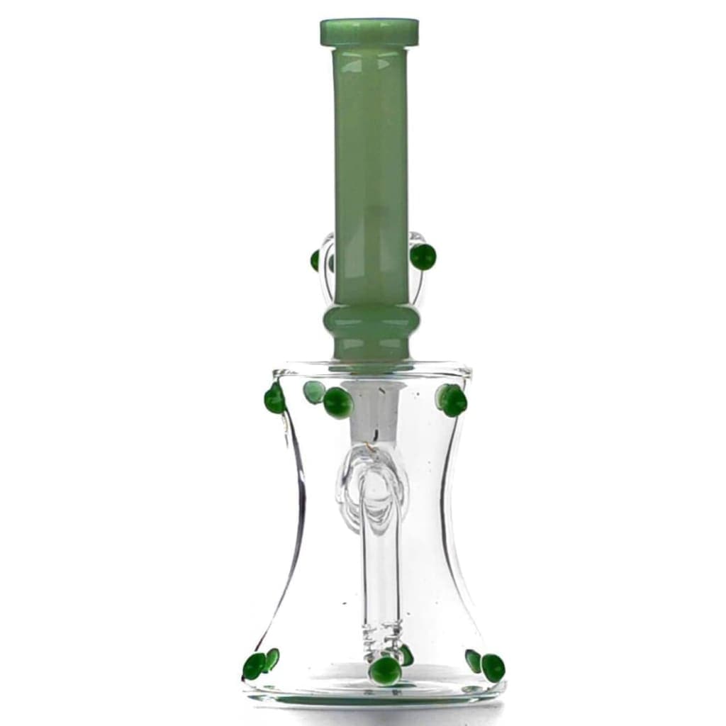 Clear bell bottom beaded mini bong - Water Pipes | MHGP