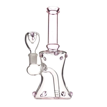 Clear bell bottom beaded mini bong - Water Pipes | MHGP