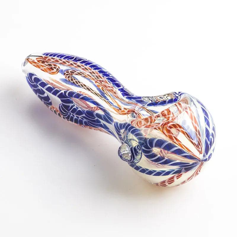 Clear Glass Spoon Pipe w/ Stripe – Mile High Glass Pipes
