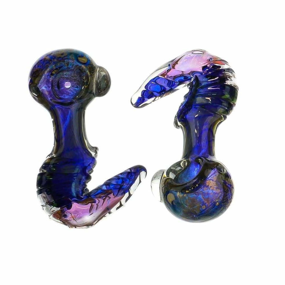 Fumed blue squid pipe - Novelty Pipes | MHGP – Mile High Glass Pipes