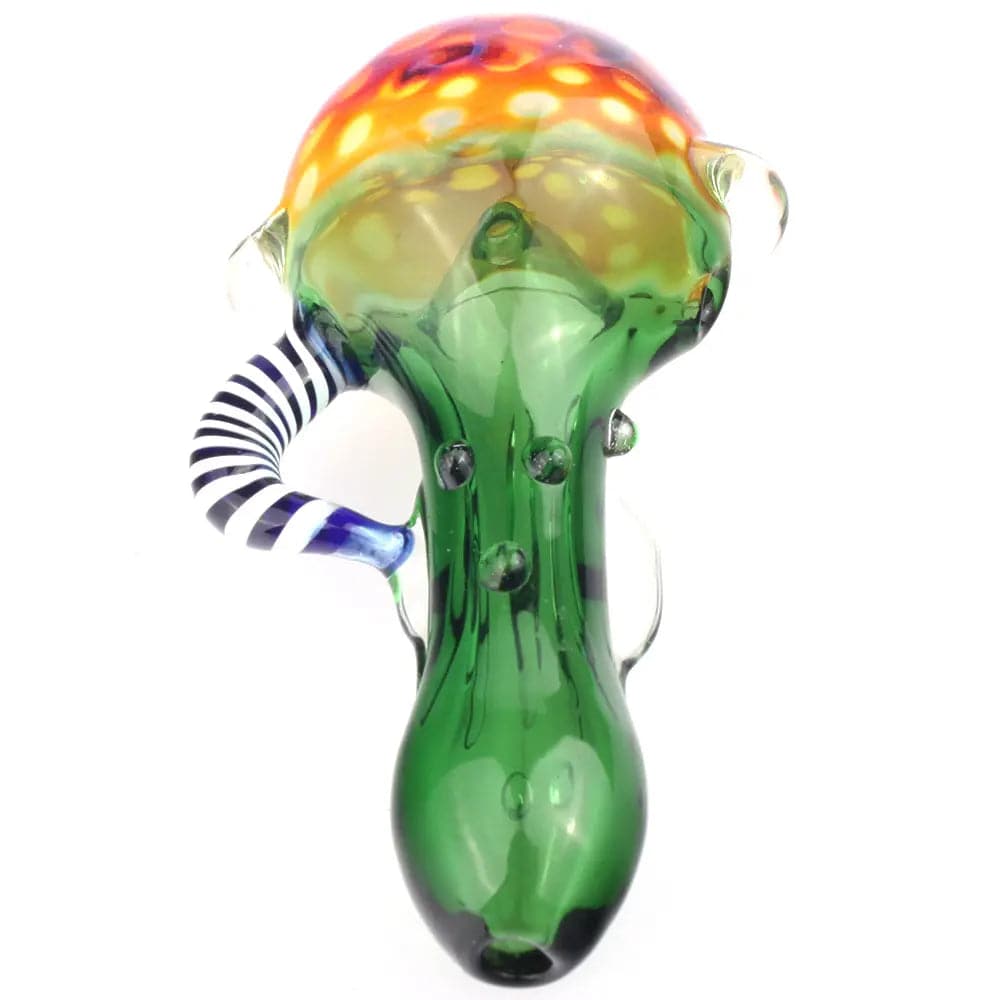 Fumed Bubble Glass Pipe with Glass Horns – Mile High Glass Pipes