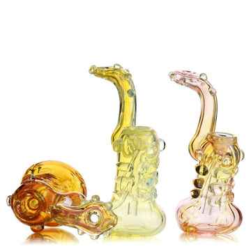 Durable Glass Bubbler with Fixed Percolator Downstem and 18mm Bowl – MHGP