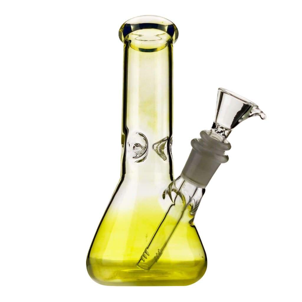 Gold Fumed Beaker Bong With Ice Catcher – MHGP