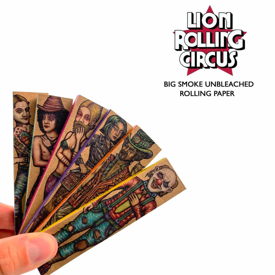 Lion Rolling Circus Unbleached King Size Rolling Papers – MHGP