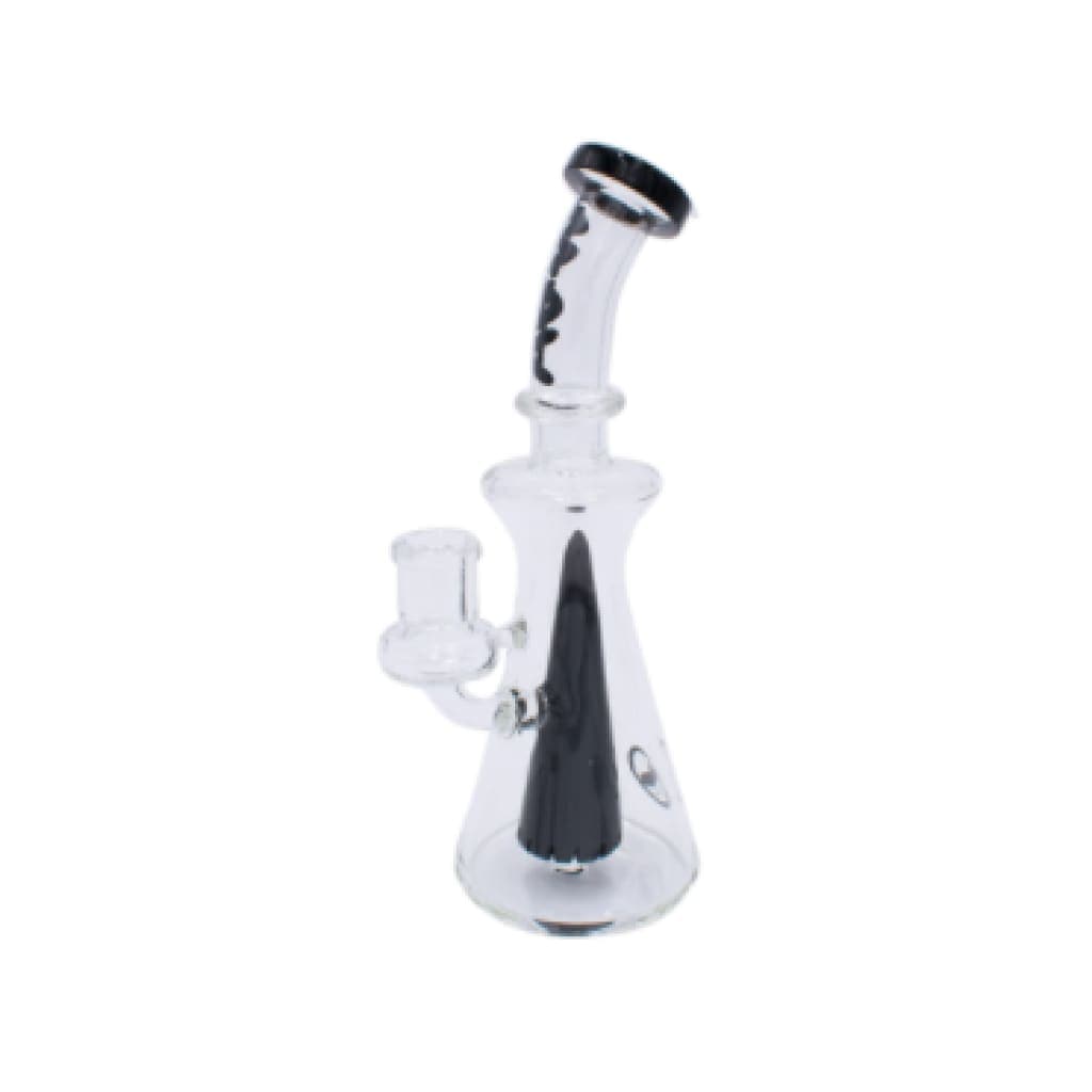 Mav glass bent neck long pyramid rig - black - Dab Rigs | – MHGP