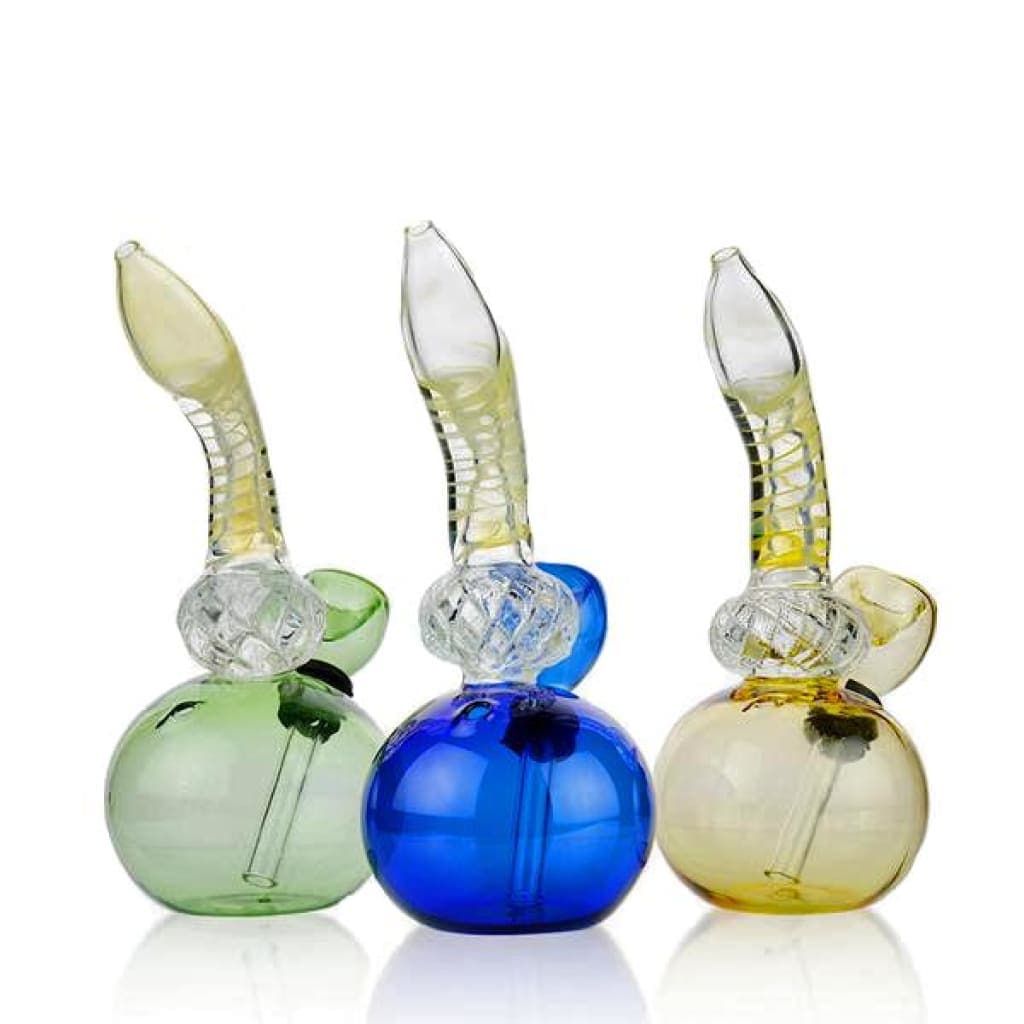 Mini Water Pipe with Diamond Design and Twisting Fuming Neck – MHGP