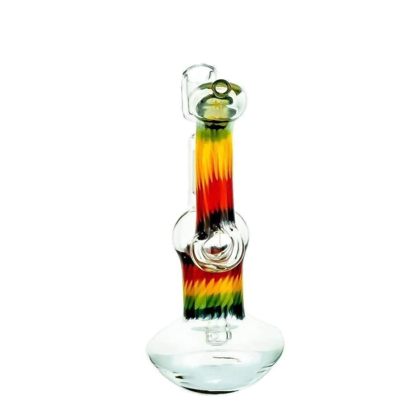Raked glass bubbler rig - Bubblers | MHGP – Mile High Glass Pipes