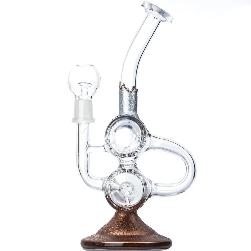 9" Double Chamber Recycler Dab Rig – Mile High Glass Pipes
