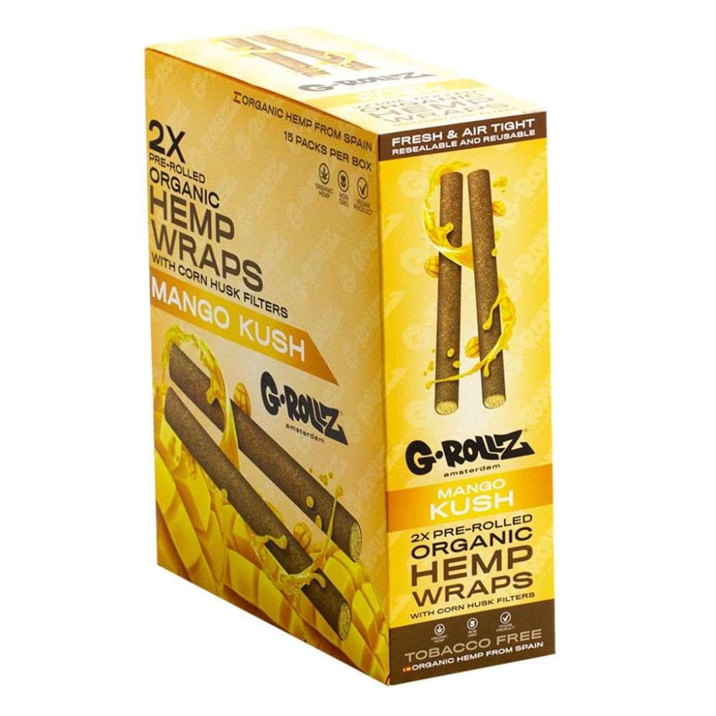 G-rollz Pet Rock Organic Hemp Wraps Pre-rolled Flavor Cones Box – MHGP