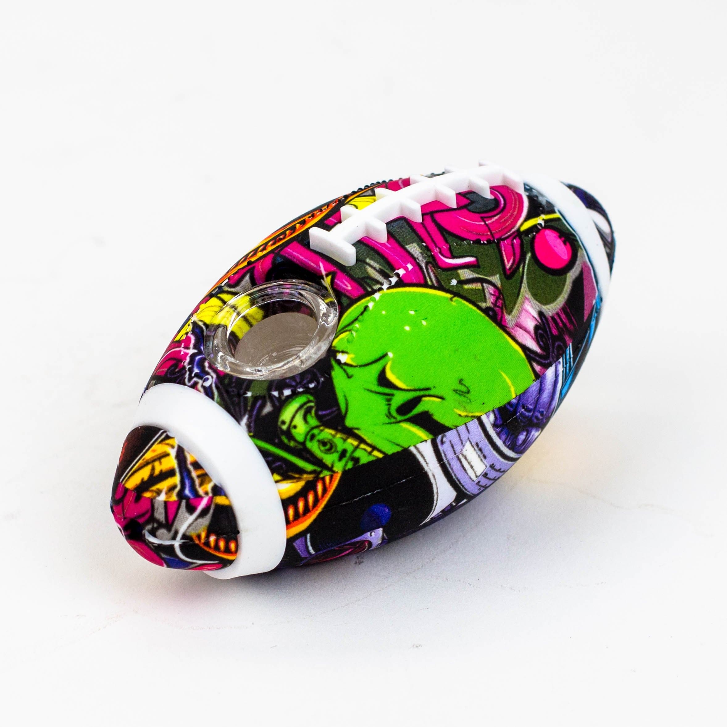 Football silicone hand pipes – Mile High Glass Pipes