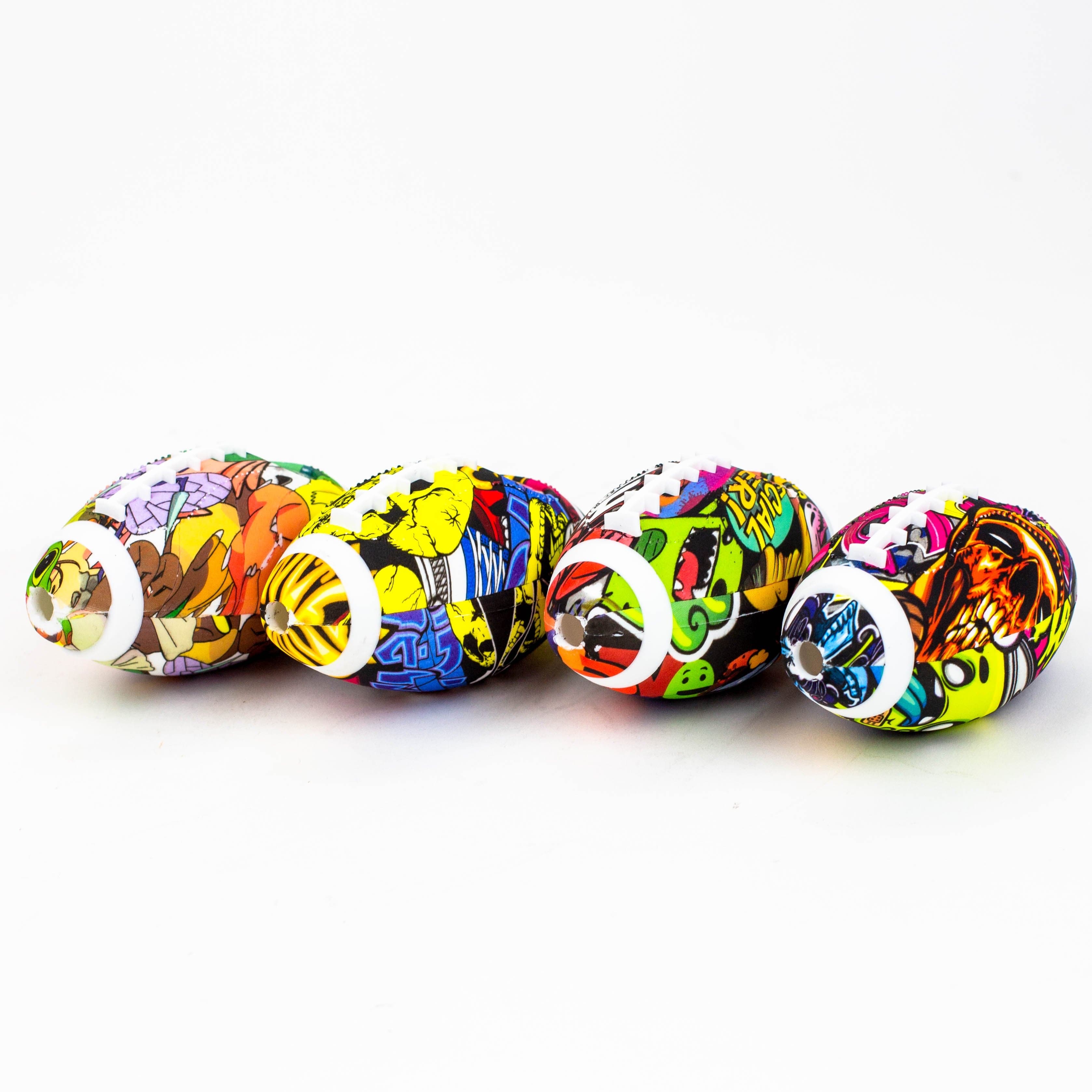 Football silicone hand pipes – Mile High Glass Pipes