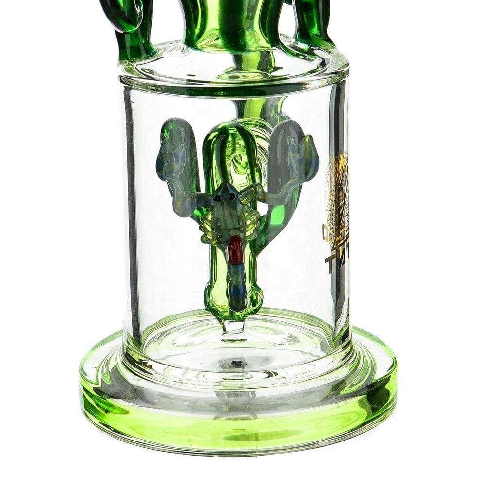 Tattoo Glass Cactus Bong#N#– Mile High Glass Pipes