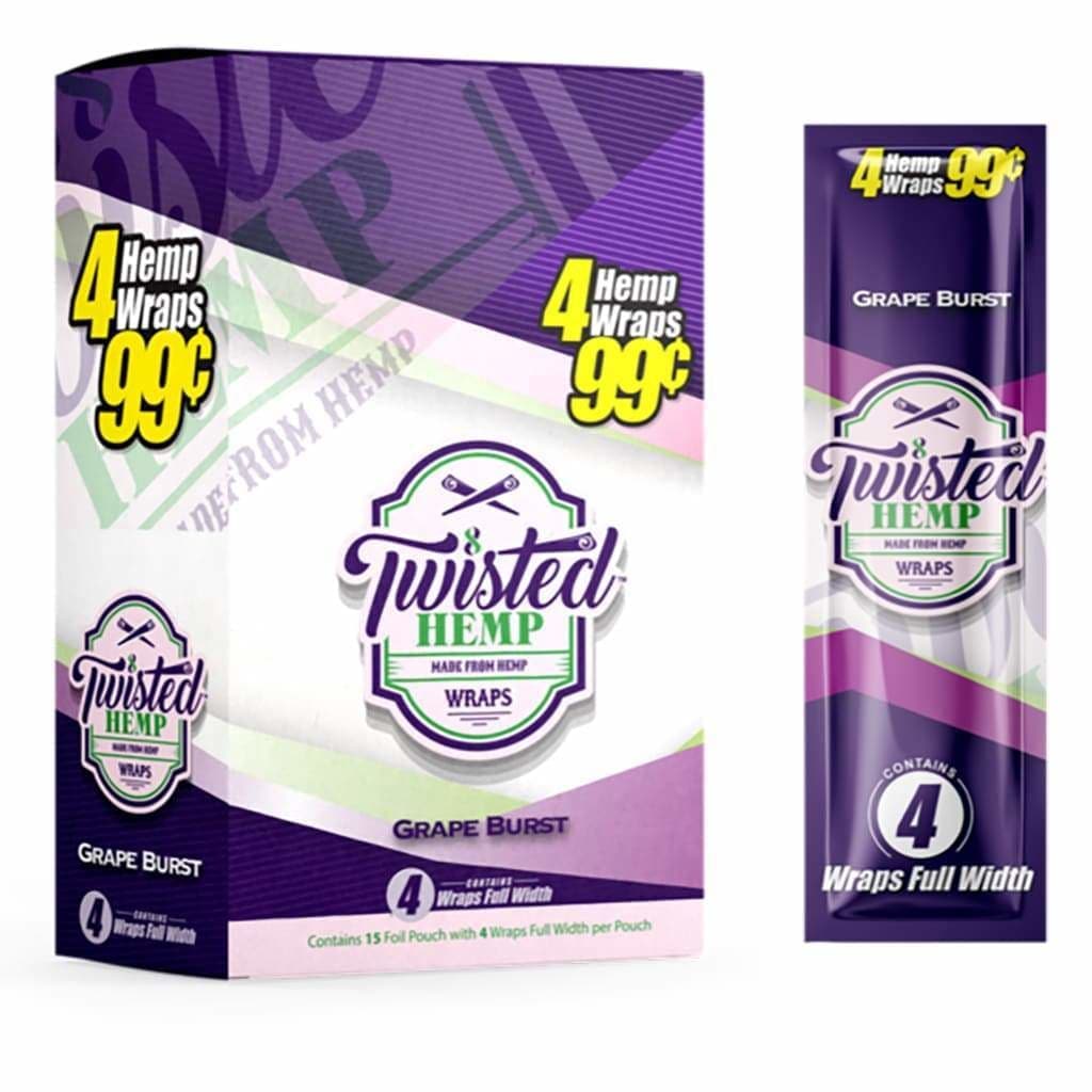 Twisted hemp wraps - Blunt Wraps | Twisted Hemp Wraps – Mile High Glass ...